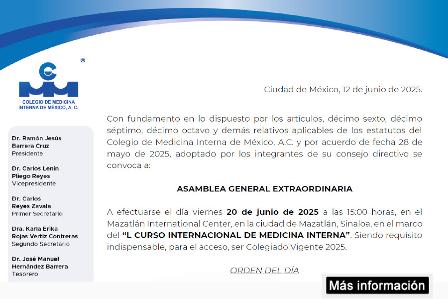 Colegio de Medicina Interna de México A.C | CMIM